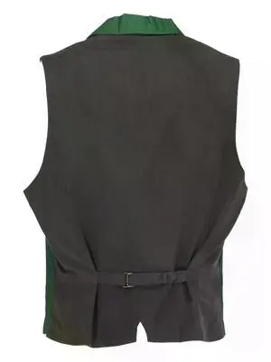 ROMEO GIGLI 1997 Single-breasted Waistcoat - Green