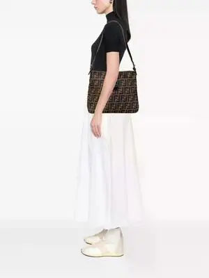 Fendi 20th Century Zucca Canvas Shoulder Bag