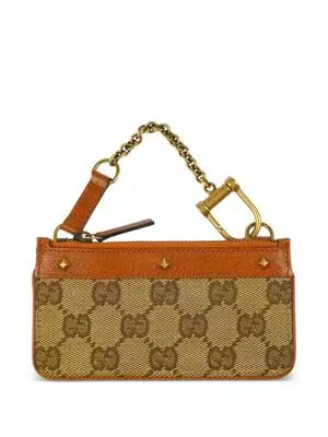Gucci Monogrammed Canvas Wristlet