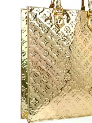 LOUIS VUITTON Pre-owned Monogram Miroir Sac Plat Tote Bag - Gold