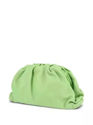 Bottega Veneta Leather Pouch Clutch - Green