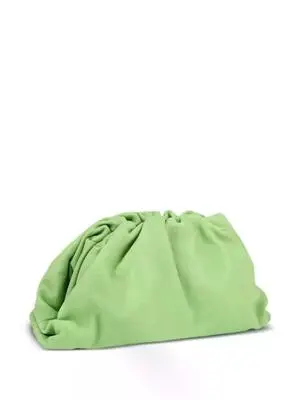 Bottega Veneta Leather Pouch Clutch - Green