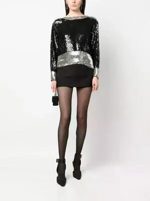 Saint Laurent 1970s Sequin-embellished Top