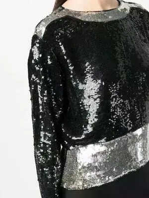 Saint Laurent 1970s Sequin-embellished Top