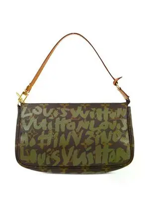 LOUIS VUITTON X Stephen Sprouse Pochette Accessoires Clutch Bag - Green