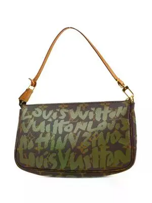 LOUIS VUITTON X Stephen Sprouse Pochette Accessoires Clutch Bag - Green