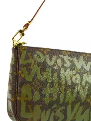 LOUIS VUITTON X Stephen Sprouse Pochette Accessoires Clutch Bag - Green