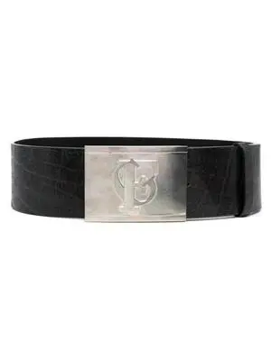 Gianfranco Ferre 2000s Logo-engraved Belt - Black