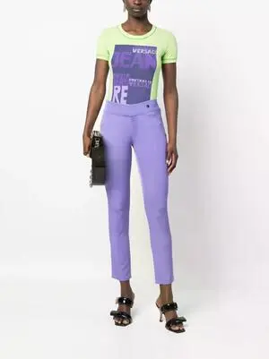 Versace 2000s Logo-print Round-neck T-shirt