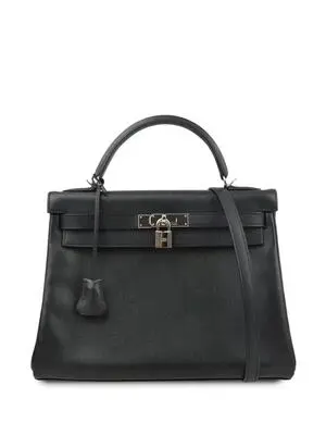 Hermès 2005 Kelly Retourne 32 Handbag - Black