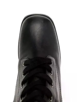 Miu Miu Leather Lace-up Boots