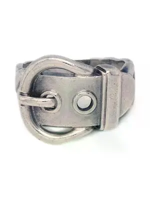 Hermès 1990-2000s Buckle-design Chain Ring