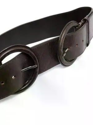 Gianfranco Ferre 2000s Double-buckle Leather Belt