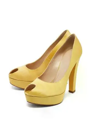 Alexander McQueen Leather Heeled Pumps