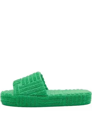 Bottega Veneta Platform Textured Slides