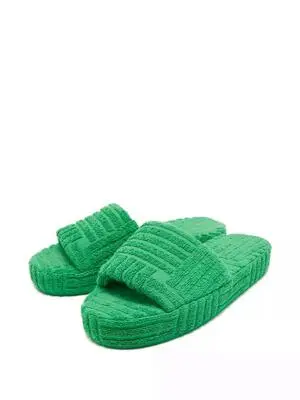 Bottega Veneta Platform Textured Slides