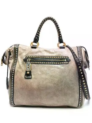 Prada 2010s Stud-embellished Zipped Two-way Bag