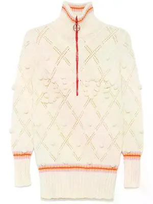 Dior High-neck Jumper - White, Pink