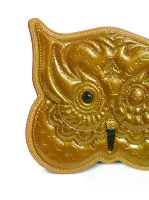 LOUIS VUITTON 2002 Pochette Conte De Fées Owl Mini Bag - Gold