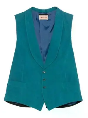 ROMEO GIGLI 1990s Shawl-collar Gilet