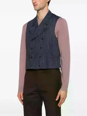 ROMEO GIGLI 1990s Double-breasted Vest - Blue