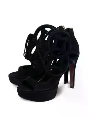 LOUIS VUITTON 120mm Monogram-cut Out Sandals