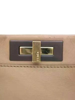 Fendi Medium Leather Peekaboo Iconic Satchel