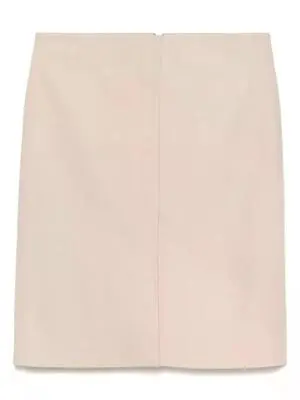 Alexander McQueen 2000s Slit Skirt - Neutrals