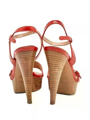 SERGIO ROSSI Vintage Buckled Platform Sandals