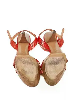 SERGIO ROSSI Vintage Buckled Platform Sandals