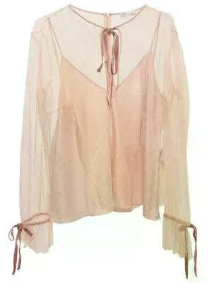Red Valentino Tie Detailed Blouses