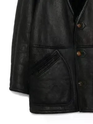 A.N.G.E.L.O. VINTAGE CULT 1980s Shearling-trim Leather Coat