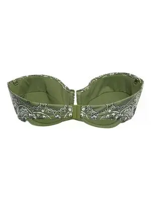 Zimmermann Paisley-print Bandeau Bikini Top