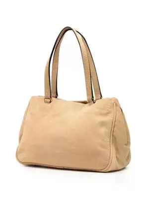 Loewe Nubuck Anagram Madrid Fringe Shoulder Bag