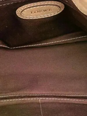 Loewe Nubuck Anagram Madrid Fringe Shoulder Bag