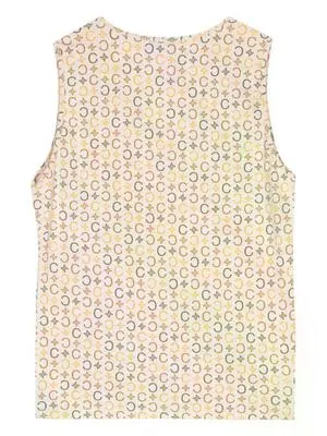 Celine 1990-2000s Macadam Stretch-cotton Tank Top