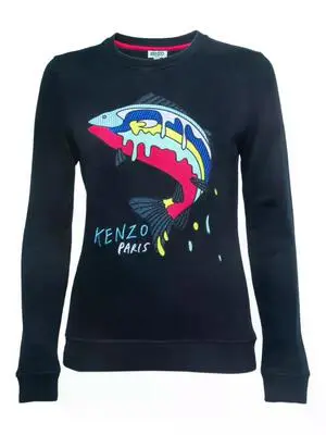 Kenzo Fish-print Sweatshirt
