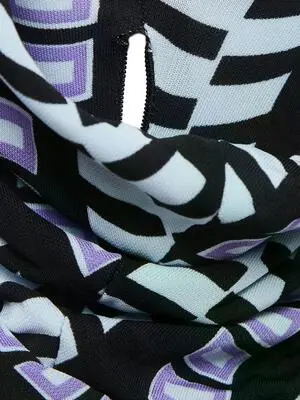 Balenciaga Geometric-print Maxi Dress