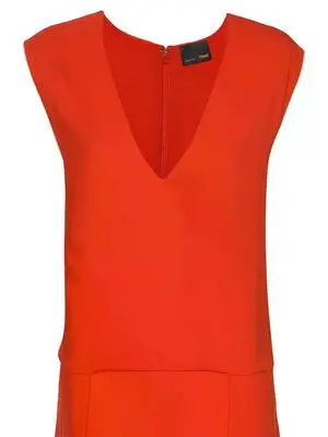 Fendi V-neck Midi Dress
