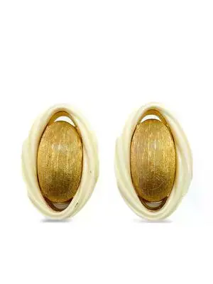 Dior 1980s Twist Clip-on Earrings - Gold