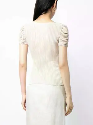 Prada Crochet-detailed Knit Top