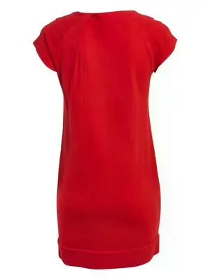 Diane Von Furstenberg Vintage Pleated-neckline Mini Dress