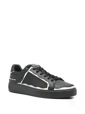 Balmain Monogram-embossed B-court Sneakers