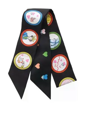 Hermès 2021 Tea Time Silk Ribbon Scarf - Black