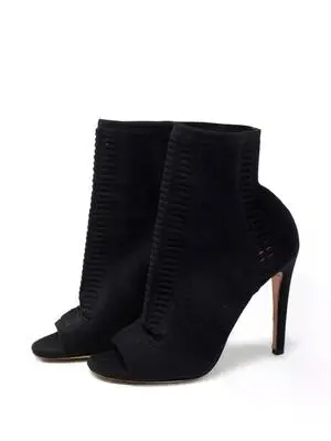 GIANVITO ROSSI 110mm Peep-toe Ankle Boots