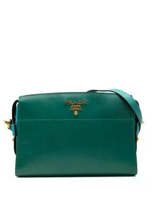 Prada Saffiano Vernice Esplanade Crossbody Bag