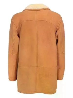 A.N.G.E.L.O. VINTAGE CULT 1980s Shearling-trim Coat - Orange