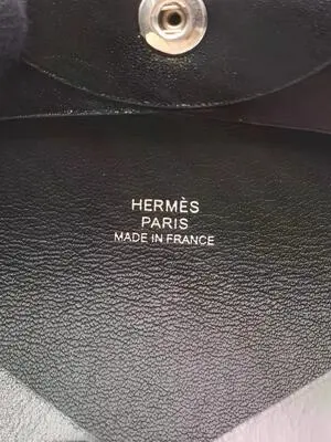 Hermès 2023 Bastia Coin Purse - Black