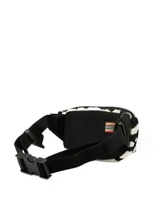 Burberry Zebra Print Nylon Logo Belt Bag