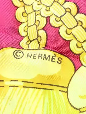 Hermès 2000s Tsubas 90 Silk Scarf